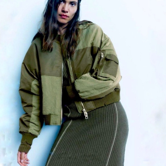 Zara | Jackets & Coats | Zara Patchwork Bomber Jacket | Poshmark